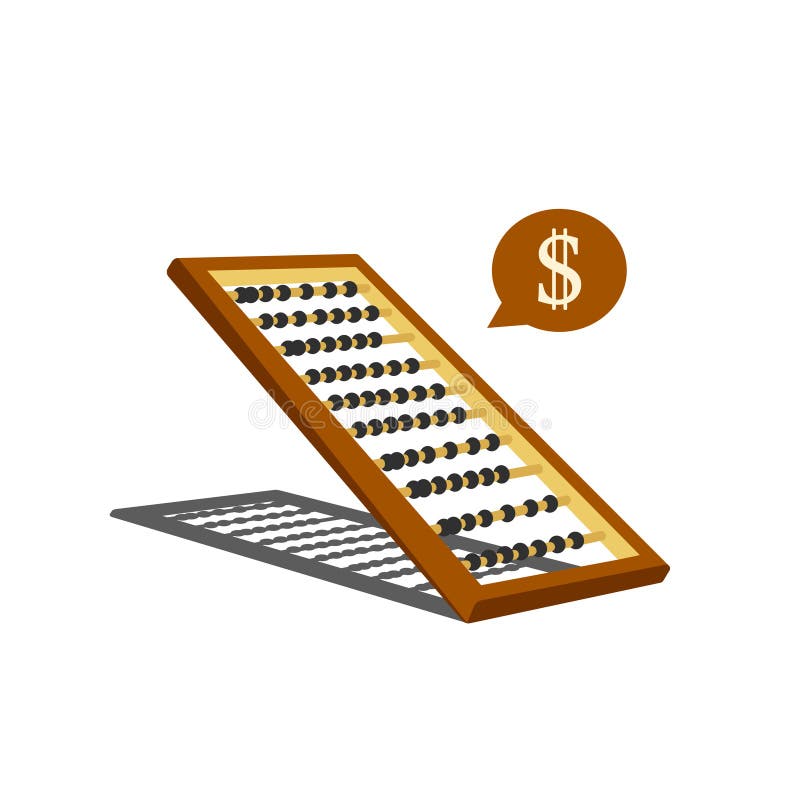 Abacus Vector Illustration. Flat Design Stock Vector - Illustration of ...