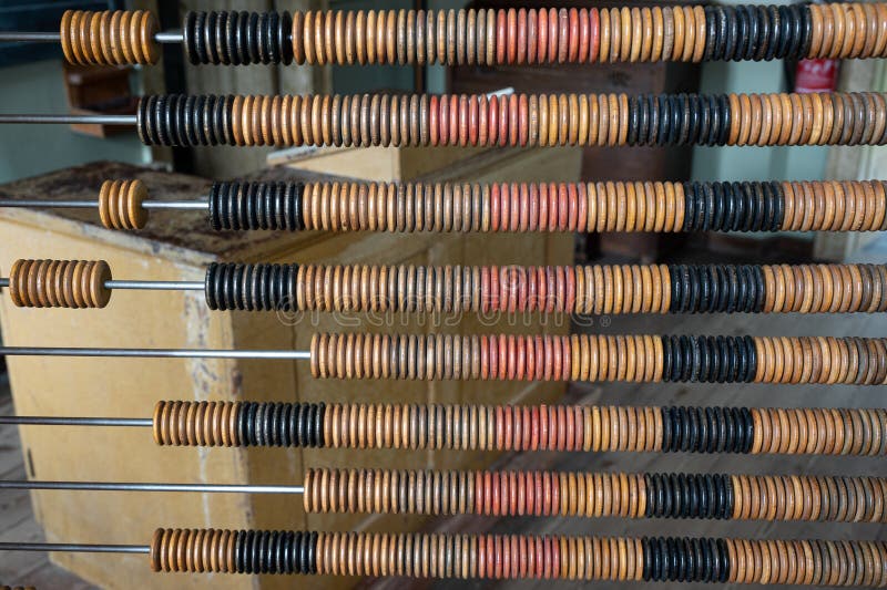 Historic Abacus - an Old Calculation Aid Stock Image - Image of ...