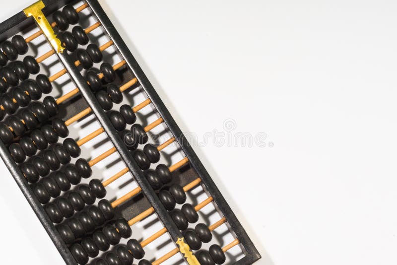 Old Abacus on White Isolated Background Stock Image - Image of ...