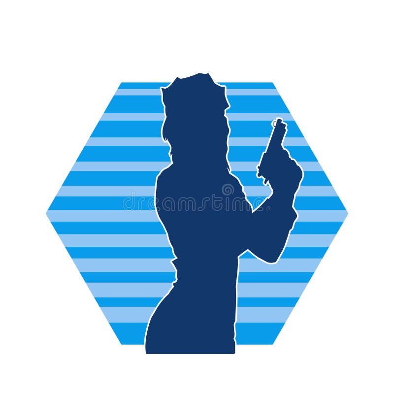 Stylized Female Spy Silhouette Vector Set – Dynamic Secret Agent Poses ...