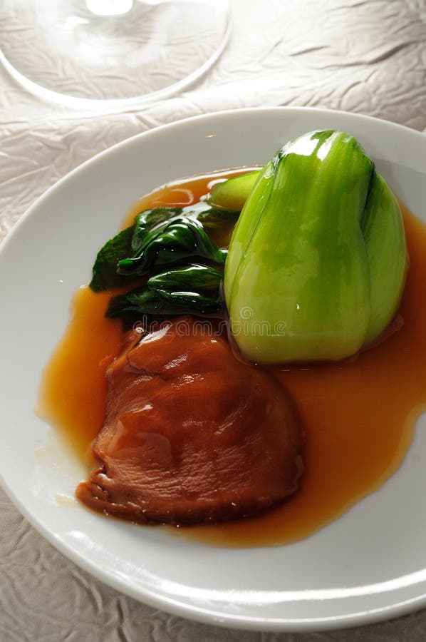 Abalone stock image. Image of cabbage, awabi, sauce, vegetable - 52045525