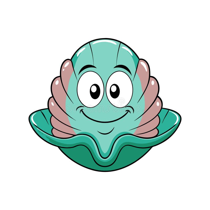 Abalone Coloring Illustration with Outline Stock Photo - Illustration ...