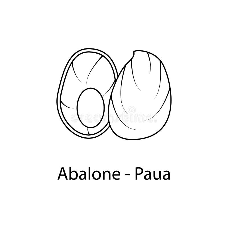Abalone Paua Neon Icon. Simple Thin Line, Outline Vector of Fish Icons ...