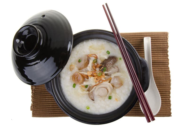Abalone Porridge Rice Gruel Stock Photo - Image of asia, breakfast ...