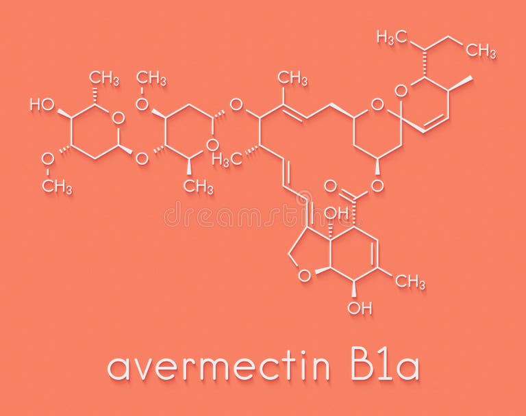 Abamectin Insecticide Molecule. Skeletal Formula. Editorial Stock Image ...