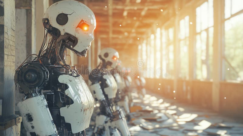 Abandoned AI Laboratory Filled with Broken Robots and Remnants of ...