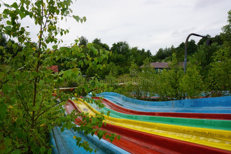 An Abandoned Amusement Park Stock Image - Image of landscape ...