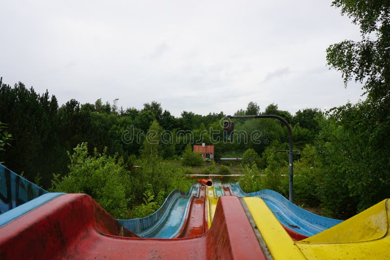 An Abandoned Amusement Park Stock Image - Image of attraction, summer ...