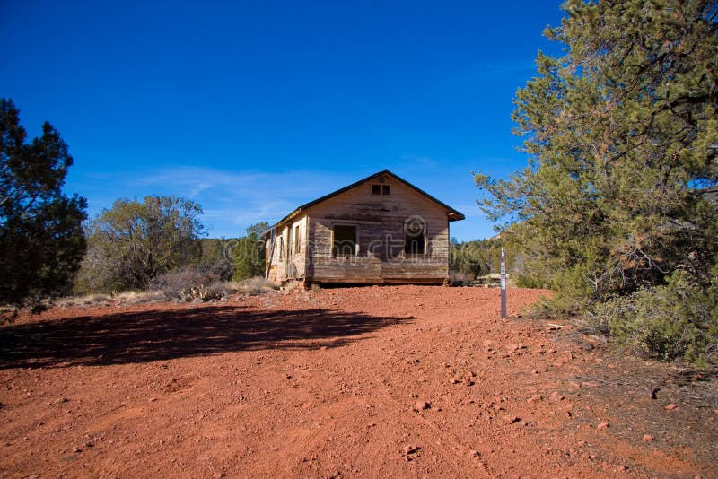 Abandoned Arizona Desert Cabin Stock Image - Image of dilapidate ...