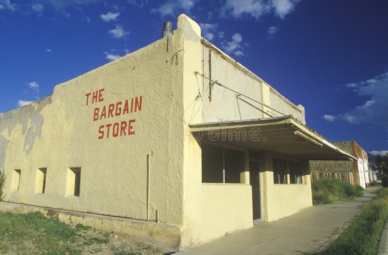 An Abandoned Bargain Store, NM Stock Image - Image of rural, color ...
