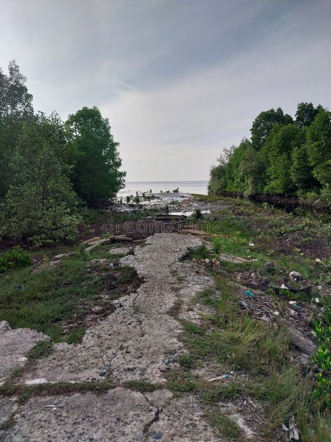 Abandoned Beach. Beautiful and Unkempt Stock Image - Image of unkempt ...