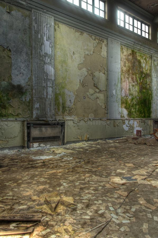 Abandoned big old hall stock image. Image of aged, house - 37568911