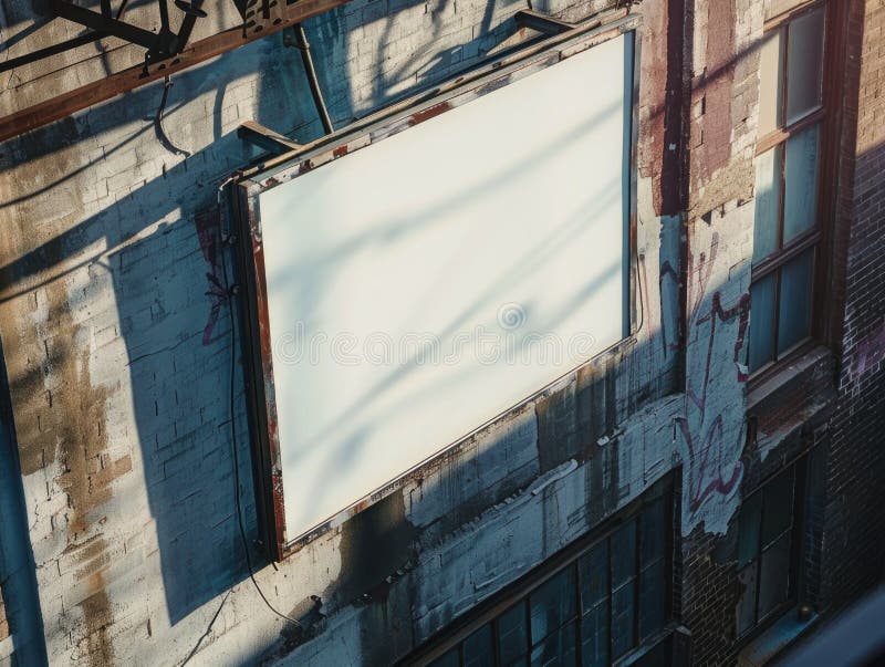 Abandoned Billboard in City Stock Image - Image of decay, neglected ...