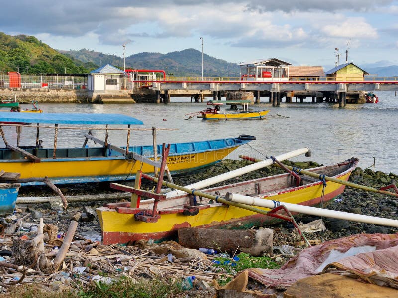 Abandoned Boat on the Edge of Amahami Beach Editorial Stock Photo ...