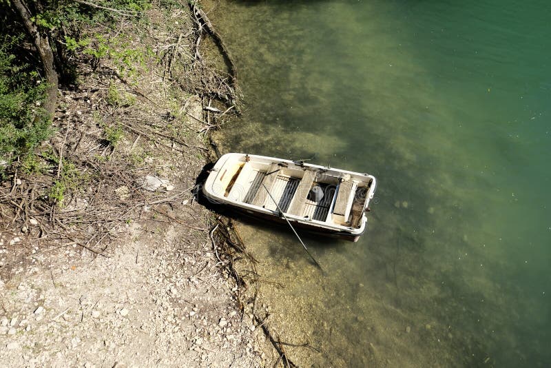 Sunk and abandoned stock photo. Image of mooring, sailing - 174663390