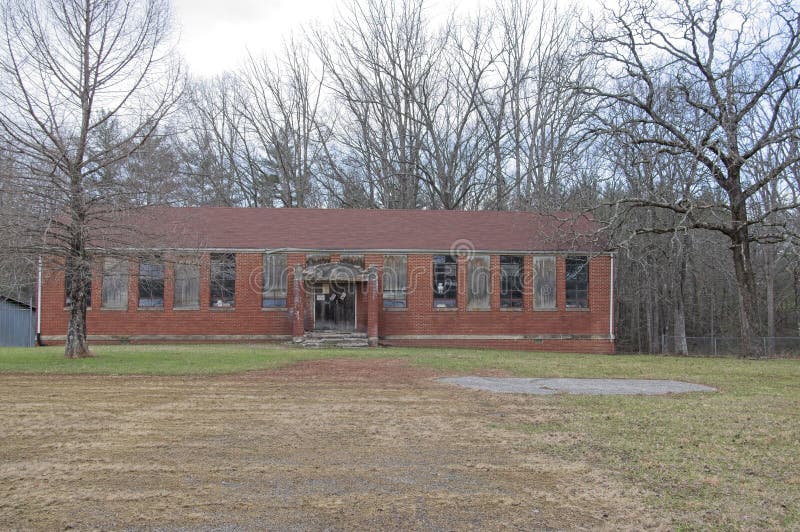 Old brick school building stock photo. Image of gray - 369181954