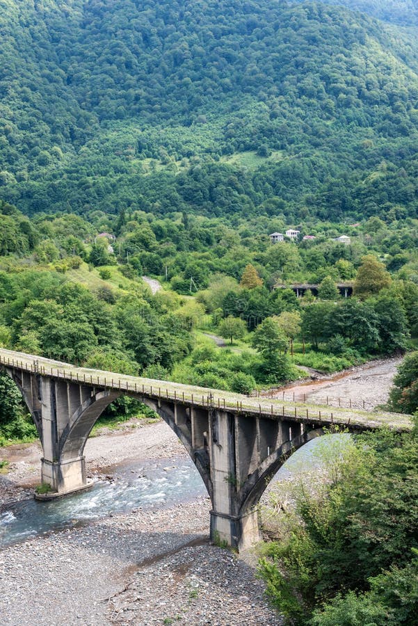 Abandoned Bridge in Mountain Stock Photo - Image of valley, landscape: 336323596