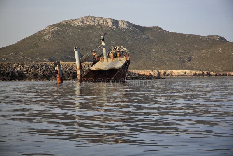 Abandoned Broken Ship Wreck Stock Photo - Image of coastline, nordland ...