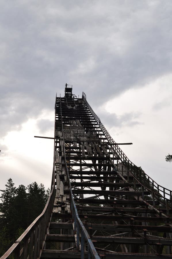 Abandoned Broken Springboard Stock Photo - Image of vehicle, view ...