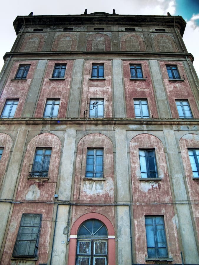 Abandoned building. stock image. Image of glass, facade - 14106191