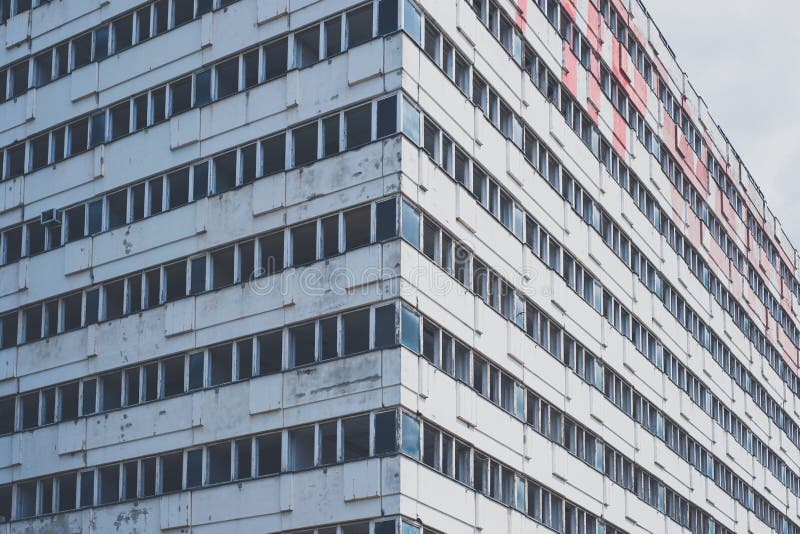 Abandoned Building - Building Facade of Empty House Stock Photo - Image ...
