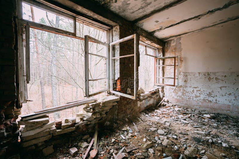Abandoned Building Interior. Chernobyl Disasters Editorial Stock Image ...