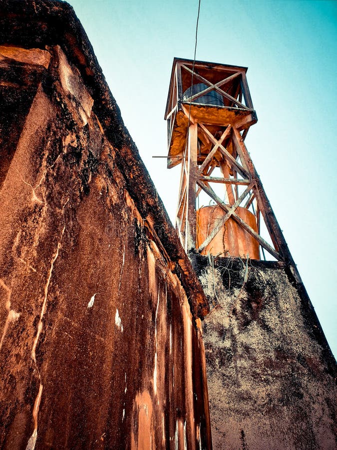 Abandoned Building Over Time and Visible Parts Old and Rusty Condition ...