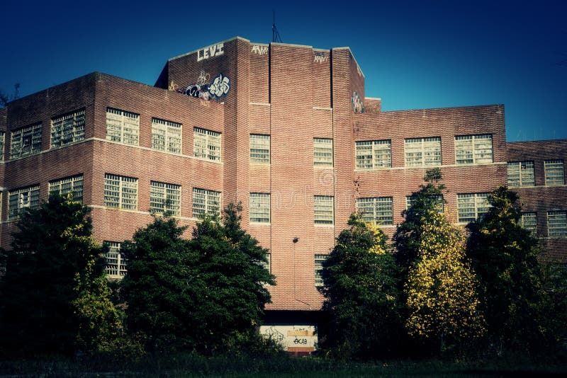 Abandoned Building Rooftop stock photo. Image of forgotten - 63354354