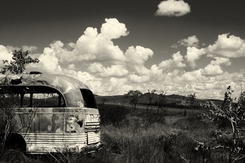 Abandoned bus - Australia stock photo. Image of abandoned - 37882272