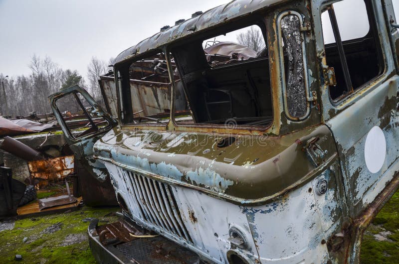 Abandoned Cab of an Old Rotten Rusty Soviet Truck Editorial Image ...