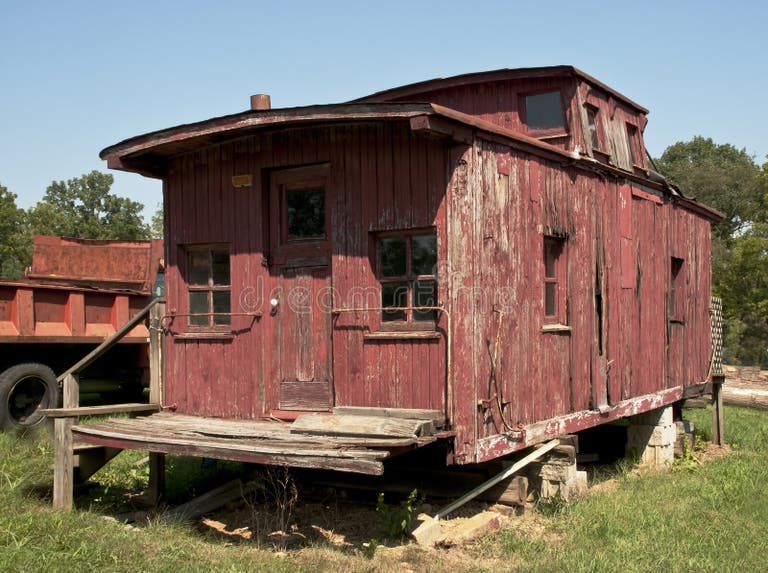 Abandoned caboose stock image. Image of caboose, antique - 64685103