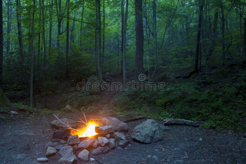 Abandoned Old Campfire Site on Shore of a Large Lake Stock Photo ...