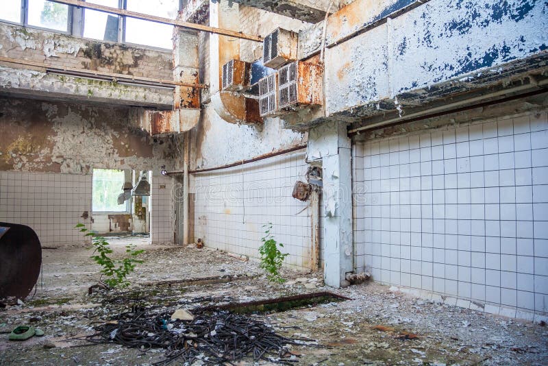 Abandoned Canteen of Voronezh Aluminum Plant Stock Photo - Image of ...