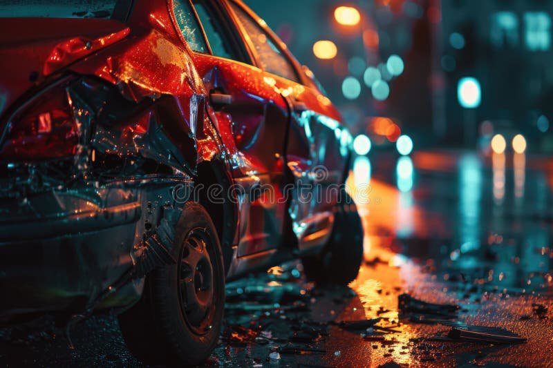 Abandoned Car on Roadside stock image. Image of vehicle - 370466169