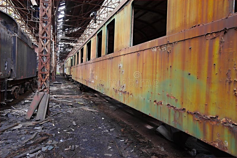 Abandoned Carriage stock photo. Image of destroy, paint - 60005892