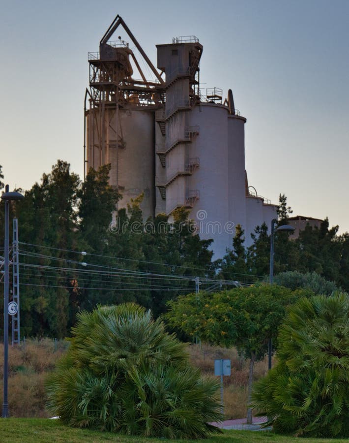 Abandoned Cement Factory with Large Structures Editorial Photography ...