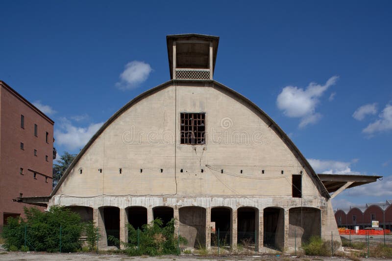 Abandoned Cement Factory Made of Concrete in Casal Stock Photo - Image ...