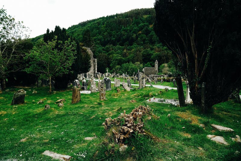 Abandoned Cemetery in Rural Ireland Stock Photo - Image of resting ...