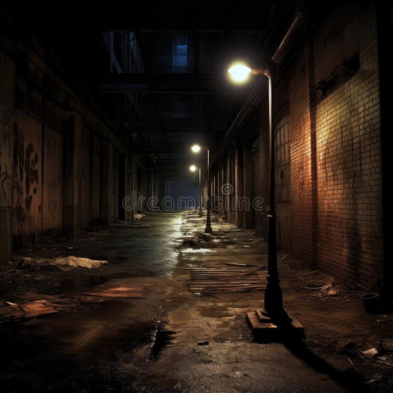 Abandoned Dark City Background