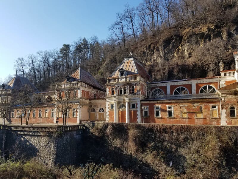 Abandoned Classic Building in Ruins Stock Image - Image of desolation ...