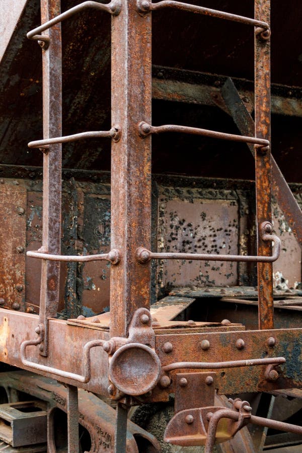 Abandoned Coal Freight Train Car. Stock Photo - Image of black, heavy ...