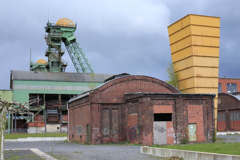Abandoned Coal Mine in Ahlen, Germany Stock Image - Image of city ...