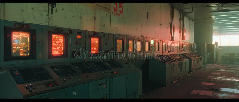 Abandoned Control Rooms Filled with Flickering Lights and Forgotten ...