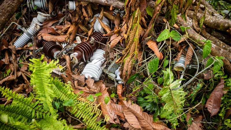 Abandoned Damaged Electrical Equipment Waste Stock Photo - Image of ...
