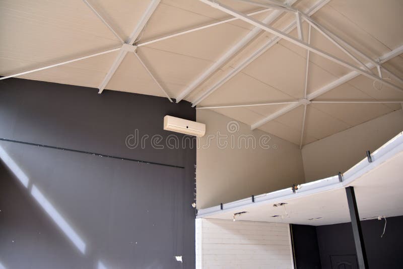 Abandoned and Empty Interior of a Former Store. Stock Photo - Image of ...