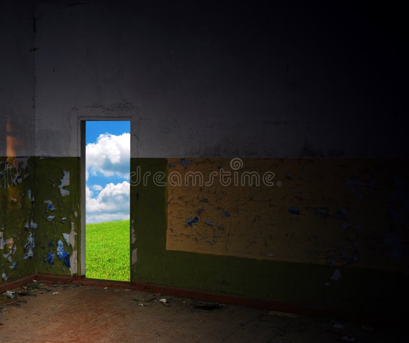 Abandoned dark room stock photo. Image of architectural - 19717096