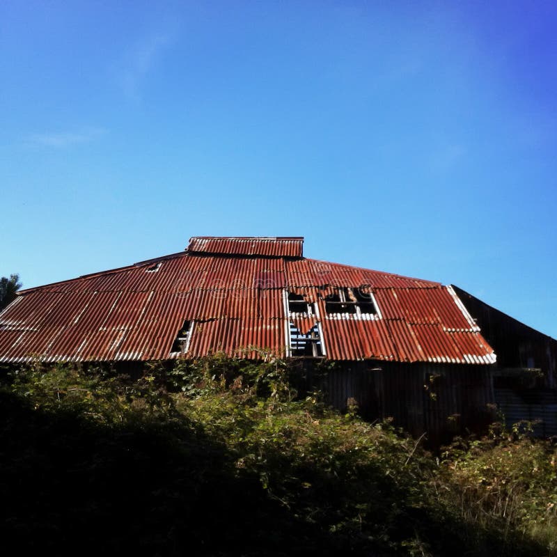 Abandoned Derelict Falling Down House Stock Photo - Image of weathered ...