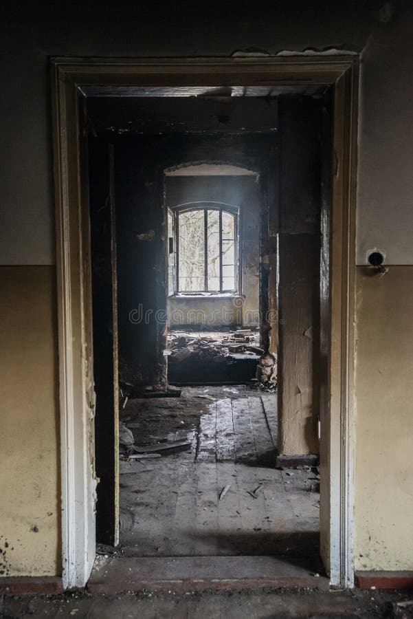 .Abandoned and Destroyed Factory Interior Stock Photo - Image of ...