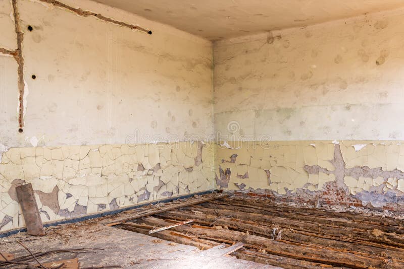 Abandoned and Destroyed Room Stock Image - Image of room, brick: 78214745