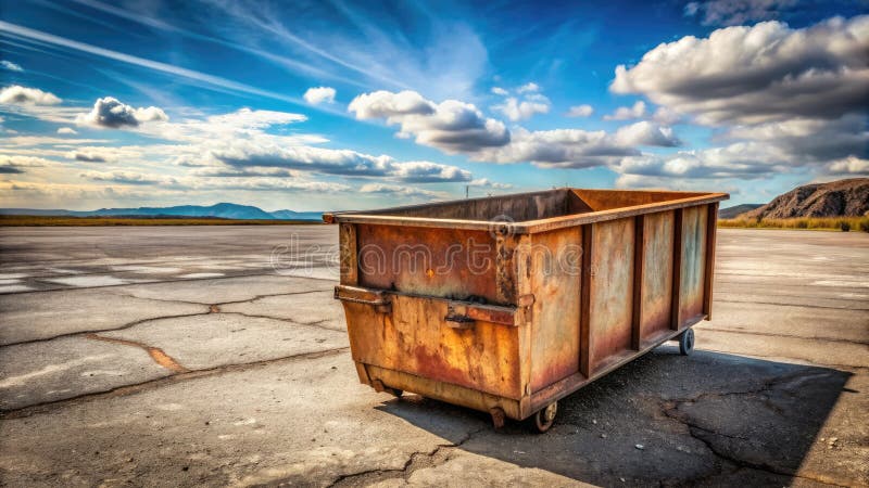 Abandoned Dumpster in Desolate Area a Symbol of Neglect and Waste ...